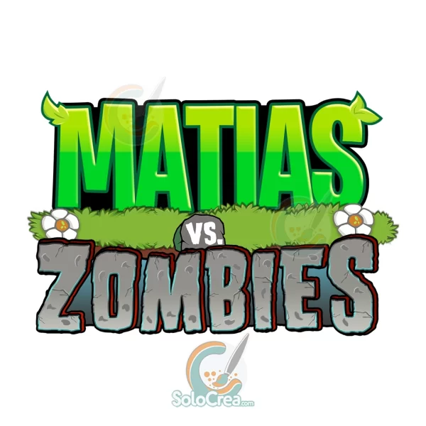 Logo Personalizado de Plants vs Zombies - archivo digital